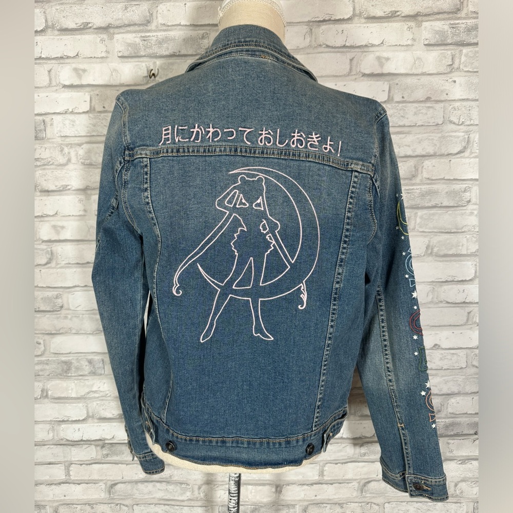 Sailor Moon Silhouette Denim Jacket Box Lunch Exclusi… - Gem
